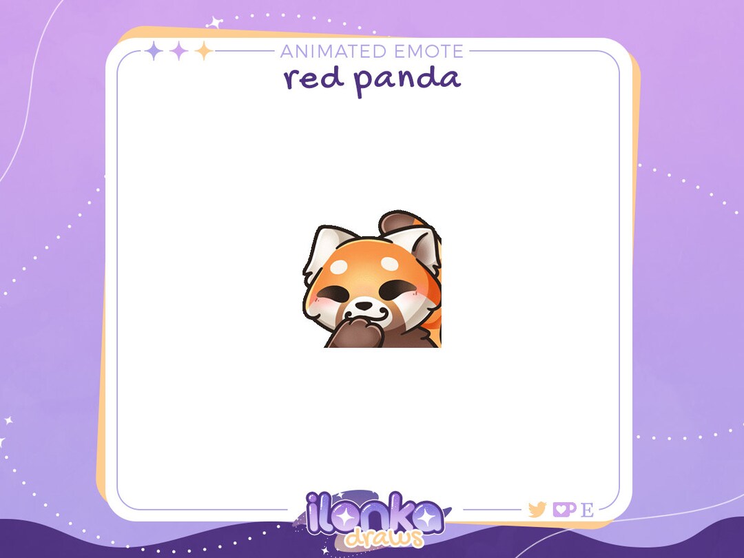 Giggling Red Panda | Animated Emote - Etsy