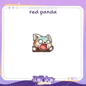 Running Scared Red Panda | Animated Emote - Etsy