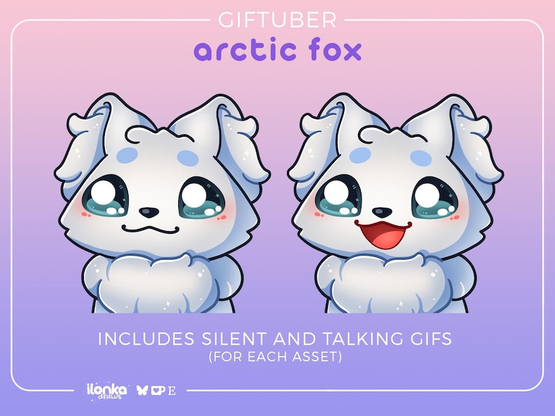 Arctic Fox | Giftuber - Base Expression + Assets - Etsy
