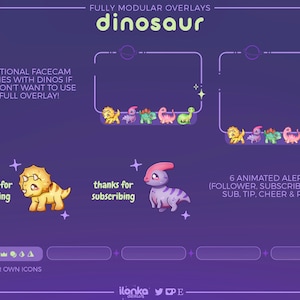 Dinosaurs | Stream Pack [overlays, Scenes, and More!] - Etsy