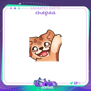 Wave Chapaa | Cute Twitch/discord Animated Emotes Pack 1 (set of 5) - Etsy