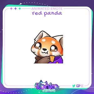 Nom Red Panda | Animated Emote - Etsy