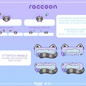 Racccoon Twitch MEGA Pack | Animated Twitch Overlays, Emotes and More ...