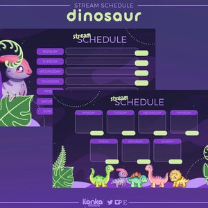 Dinosaurs | Stream Schedules - Etsy