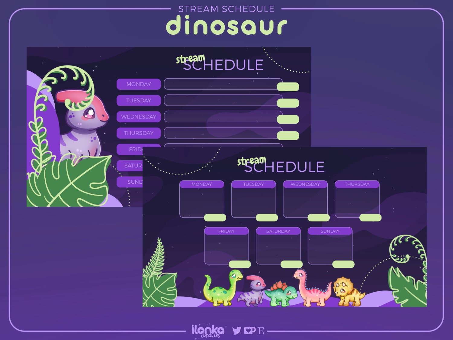 Dinosaurs Stream Schedules - Etsy