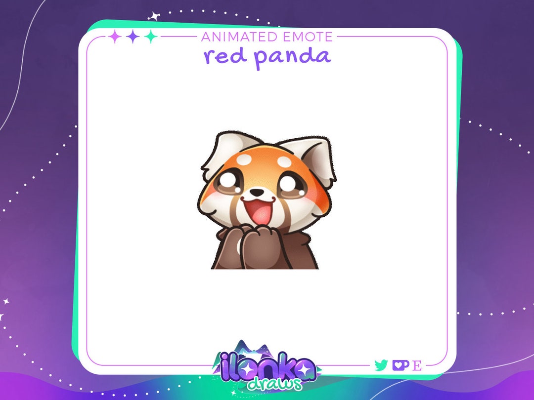 Clapping Red Panda | Animated Emote - Etsy