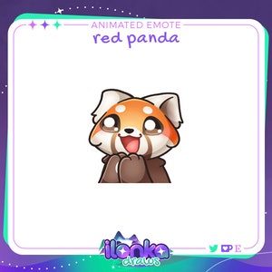 Clapping Red Panda | Animated Emote - Etsy