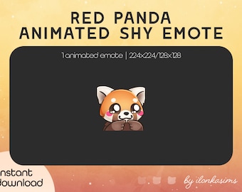 ANIMATED Red Panda Emote Youtube, Twitch & Discord Cute Red Panda ...