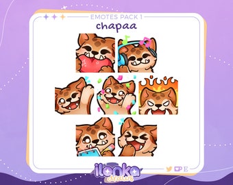 Purple Octopus Twitch/discord Emotes Pack 3 set of 7 - Etsy