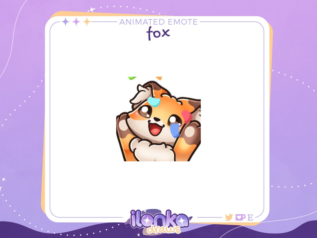 Hype Fox | Animated Twitch/discord Emote - Etsy