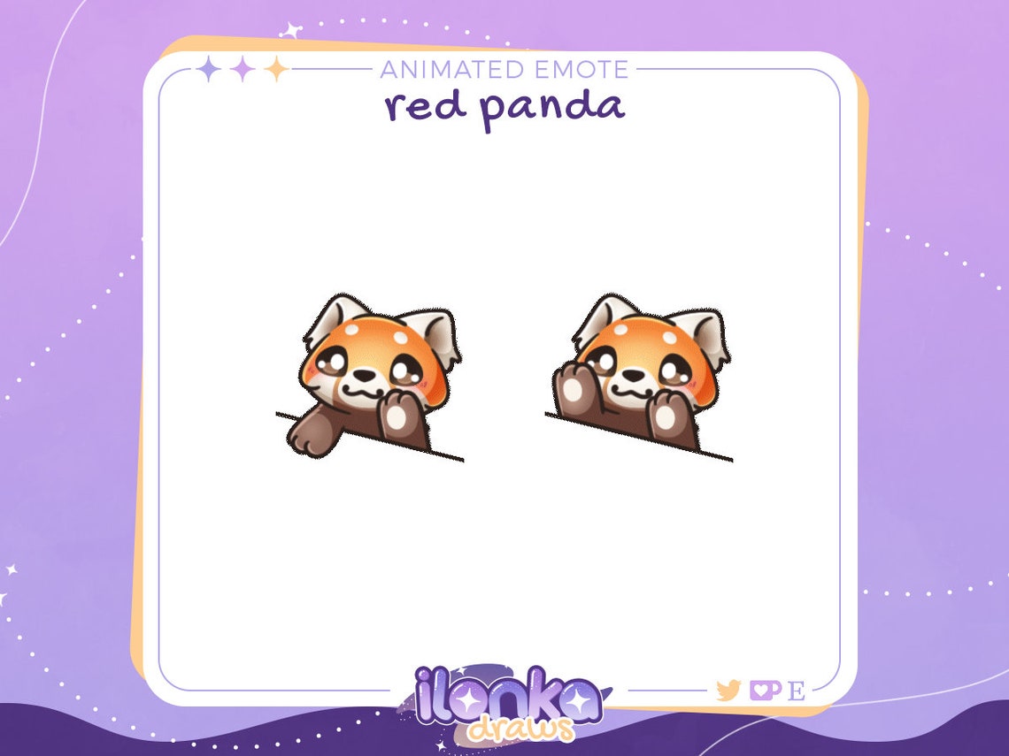 Bongo Red Panda Animated Emote - Etsy