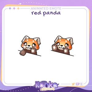 Bongo Red Panda | Animated Emote - Etsy