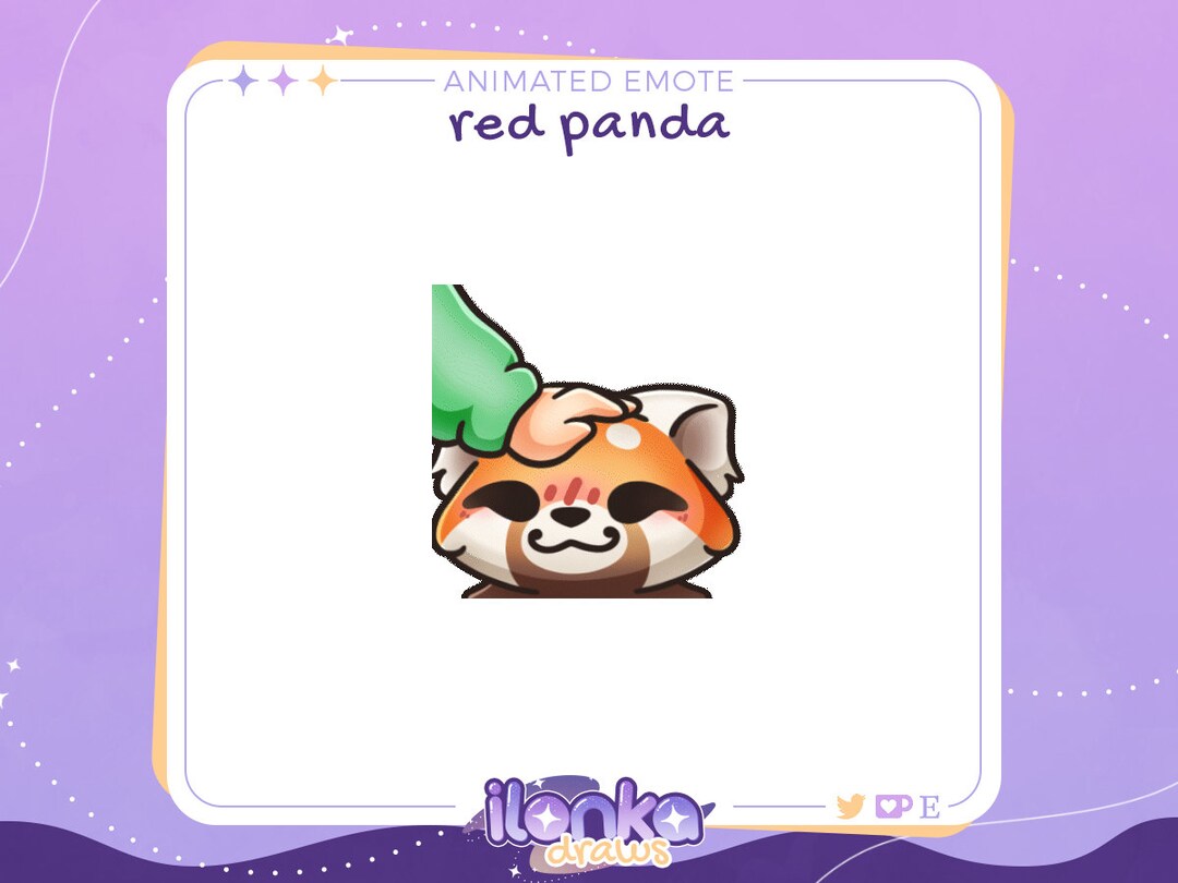 Red Panda Pat | Animated Emote - Etsy