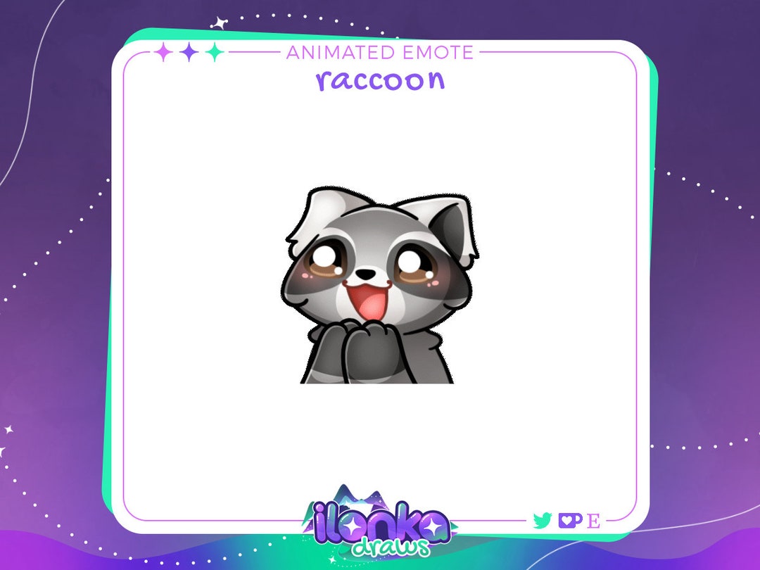 Clapping Raccoon Animated Twitch/discord Emote - Etsy