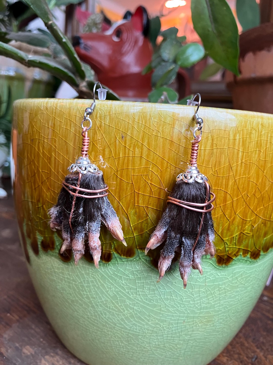 Possum Foot Earrings - Etsy
