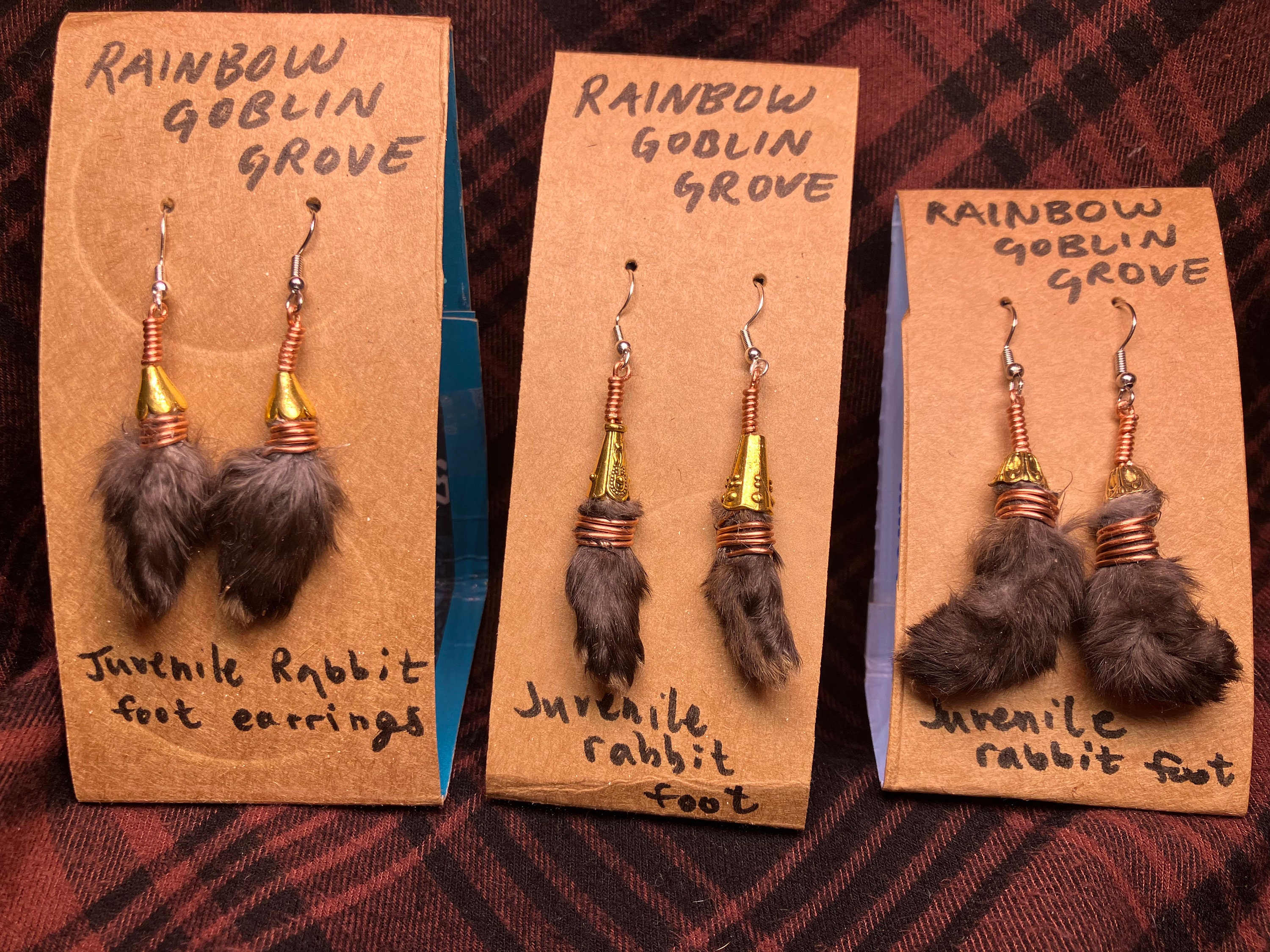 wholesale cheap online Real Rabbit hip bone simple bronze dangling ...