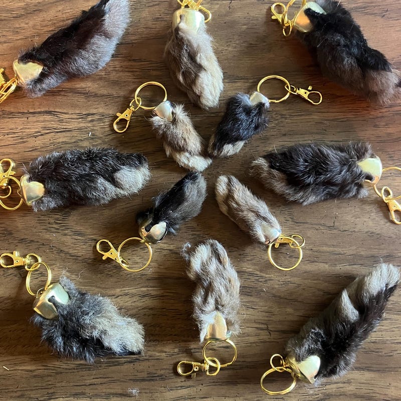 Rabbits Foot Keychain - Etsy