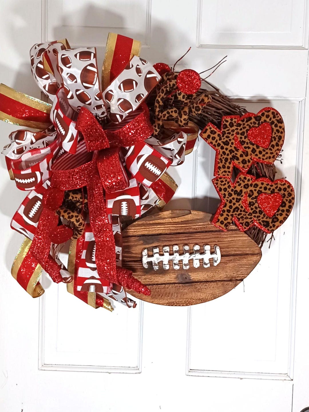 Glam Football, Xoxos, Man Cave Decor, Front Porch Football Decor ...