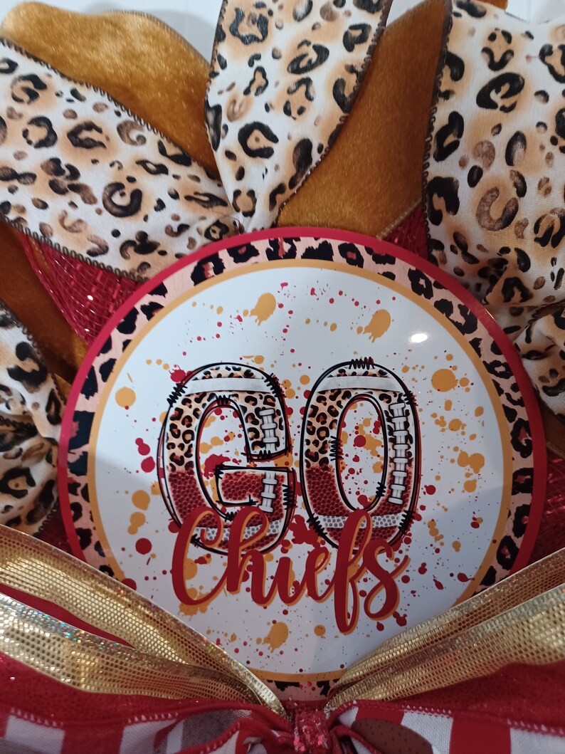 Go Chiefs Decor, National Champions Decoration, Red and Gold Go Chiefs ...
