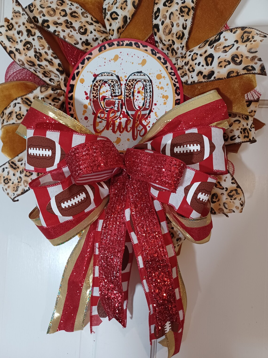 Go Chiefs Decor, National Champions Decoration, Red and Gold Go Chiefs ...
