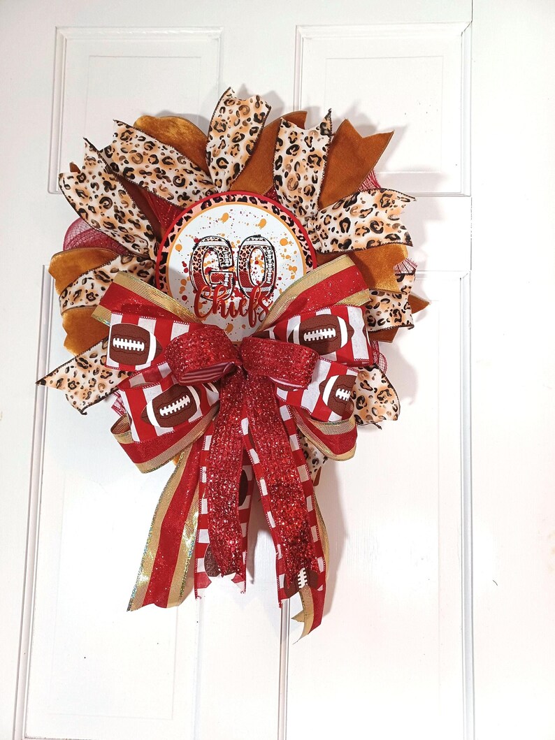 Go Chiefs Decor, National Champions Decoration, Red and Gold Go Chiefs ...