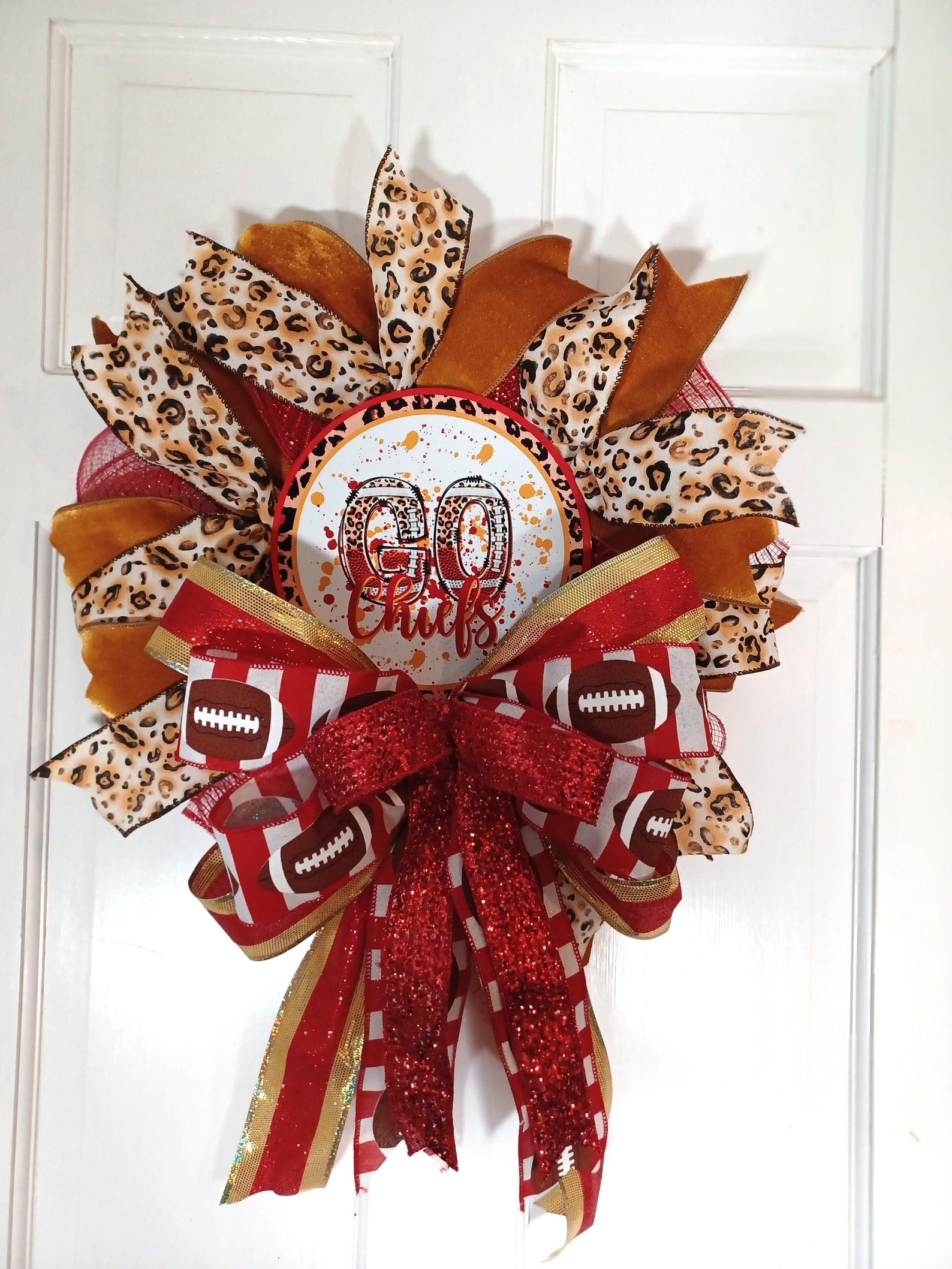 Go Chiefs Decor, National Champions Decoration, Red and Gold Go Chiefs ...