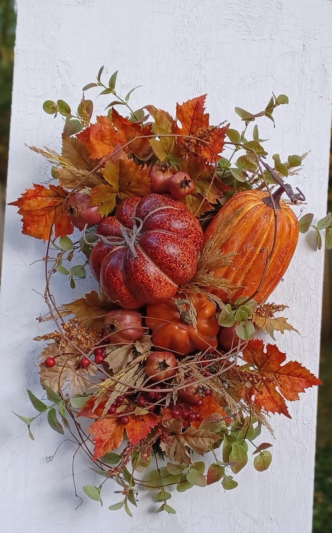 Deluxe Farmhouse Thanksgiving Centerpiece, Autumn Decor, Mantle Design ...