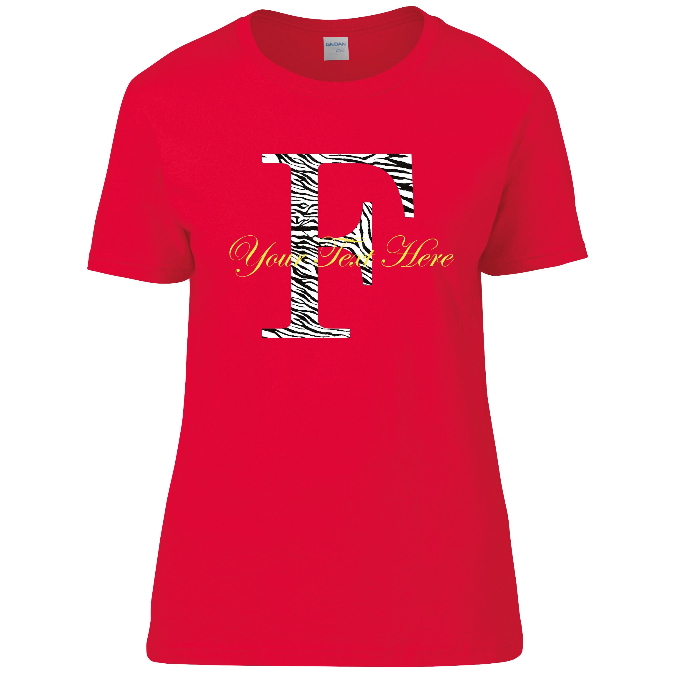 Personalised Initial / Letter T-Shirt | Etsy