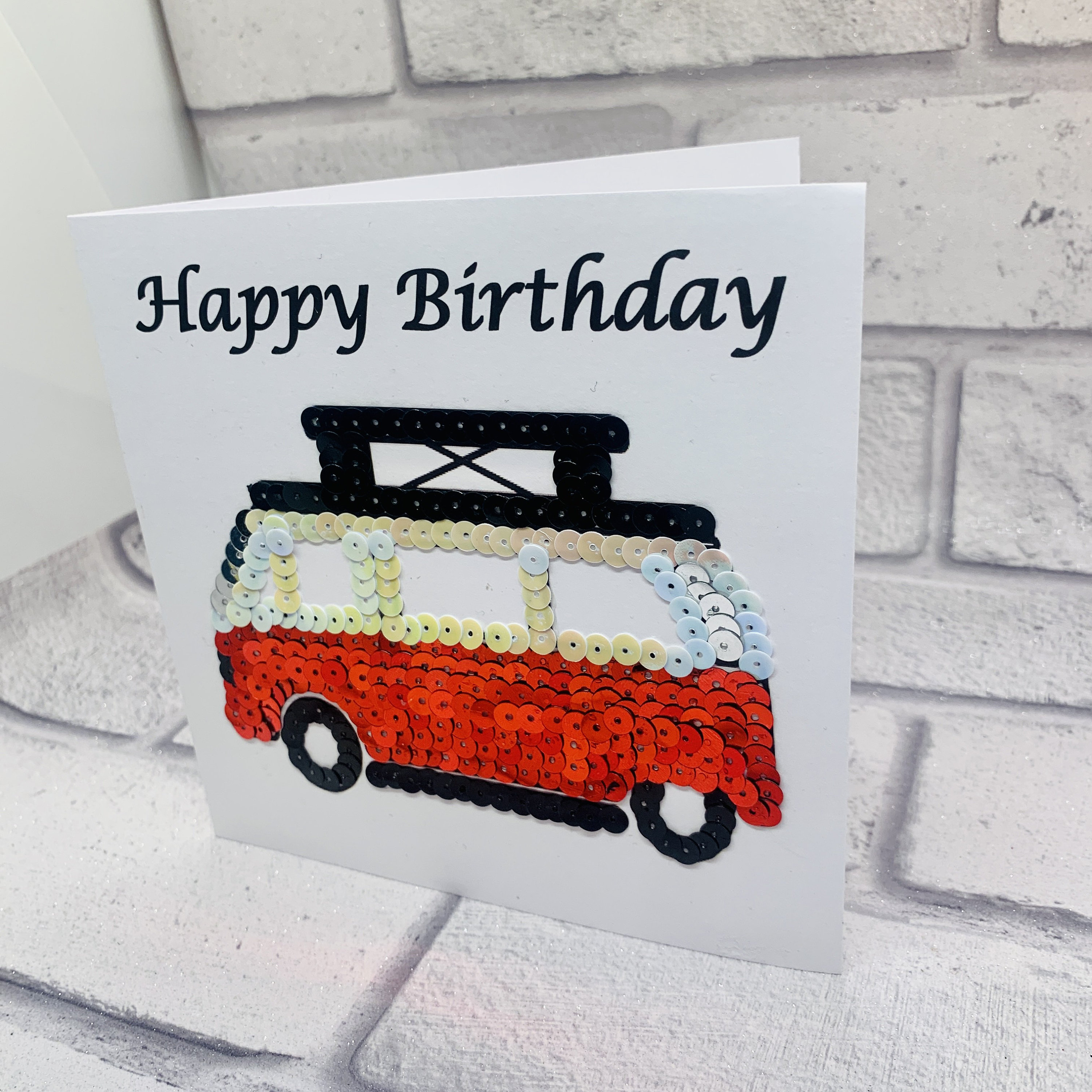 Custom Happy Birthday Camper Van Card for Friend, Personalised Caravan ...