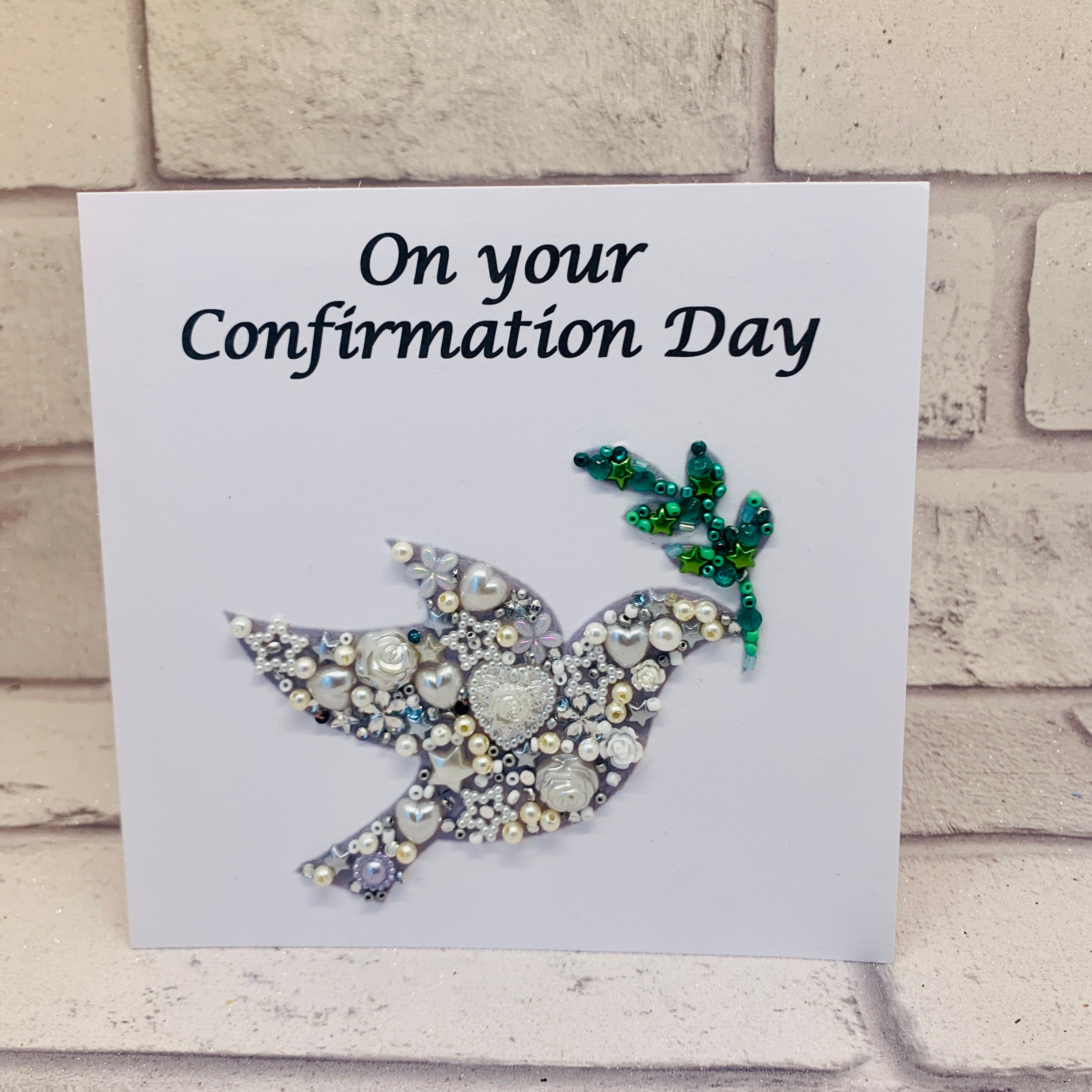 Personalised Girls Confirmation Card, Dove Confirmation Card for God ...