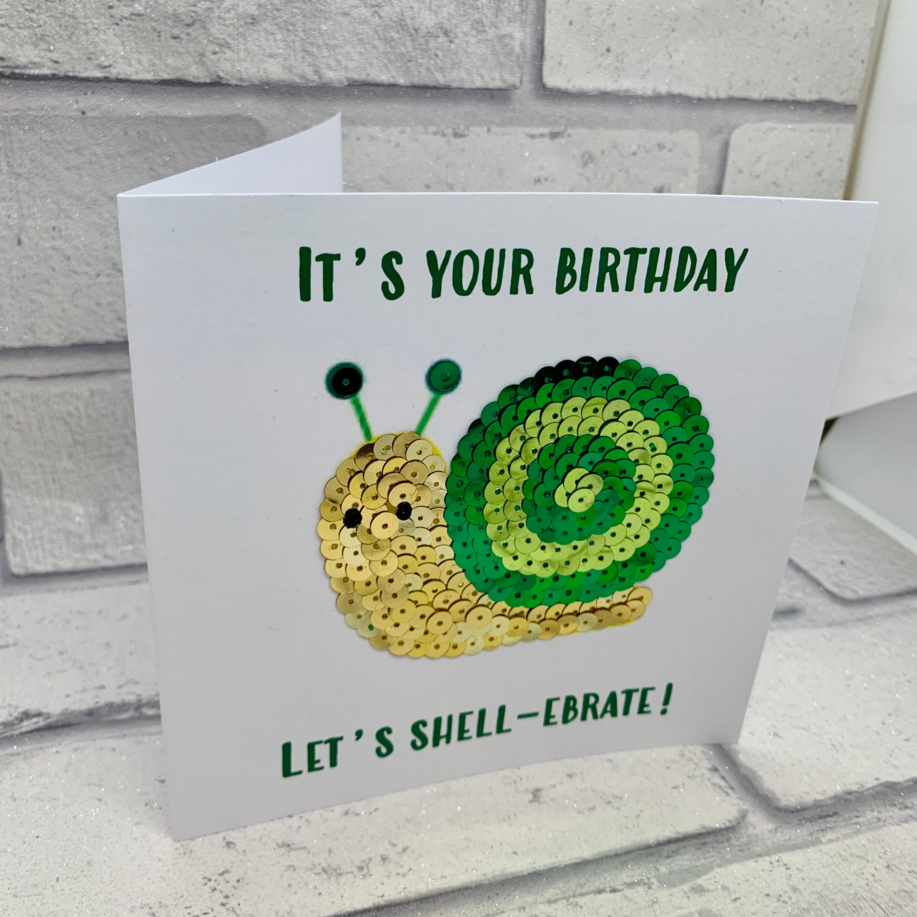 Custom Happy Birthday Snail Card for Child, Personalised Snail Birthday ...