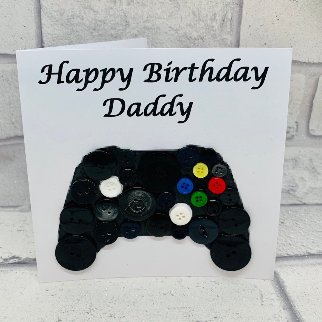 Personalised Game Controller Birthday Card for Teenager, Card for a ...
