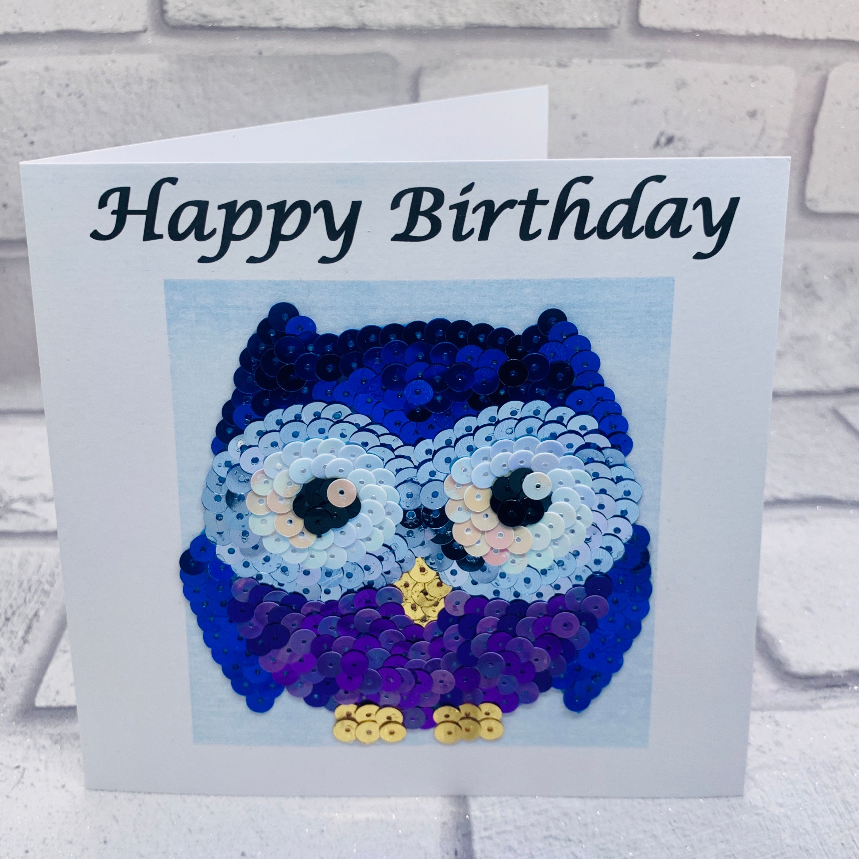Custom Happy Birthday Owl Card for Kids Personalised Owl - Etsy