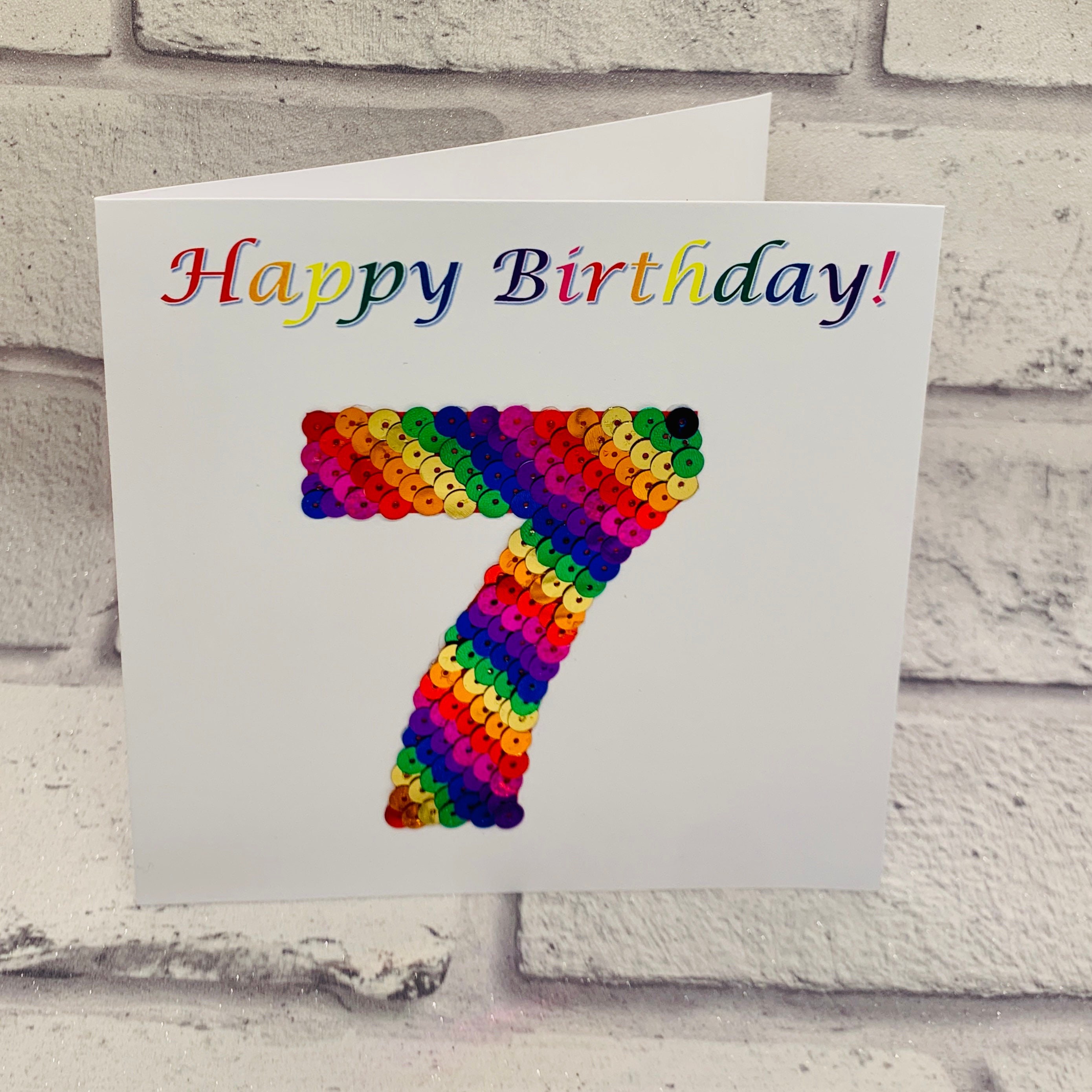 7th Birthday Card for Child Personalised Seventh Birthday - Etsy