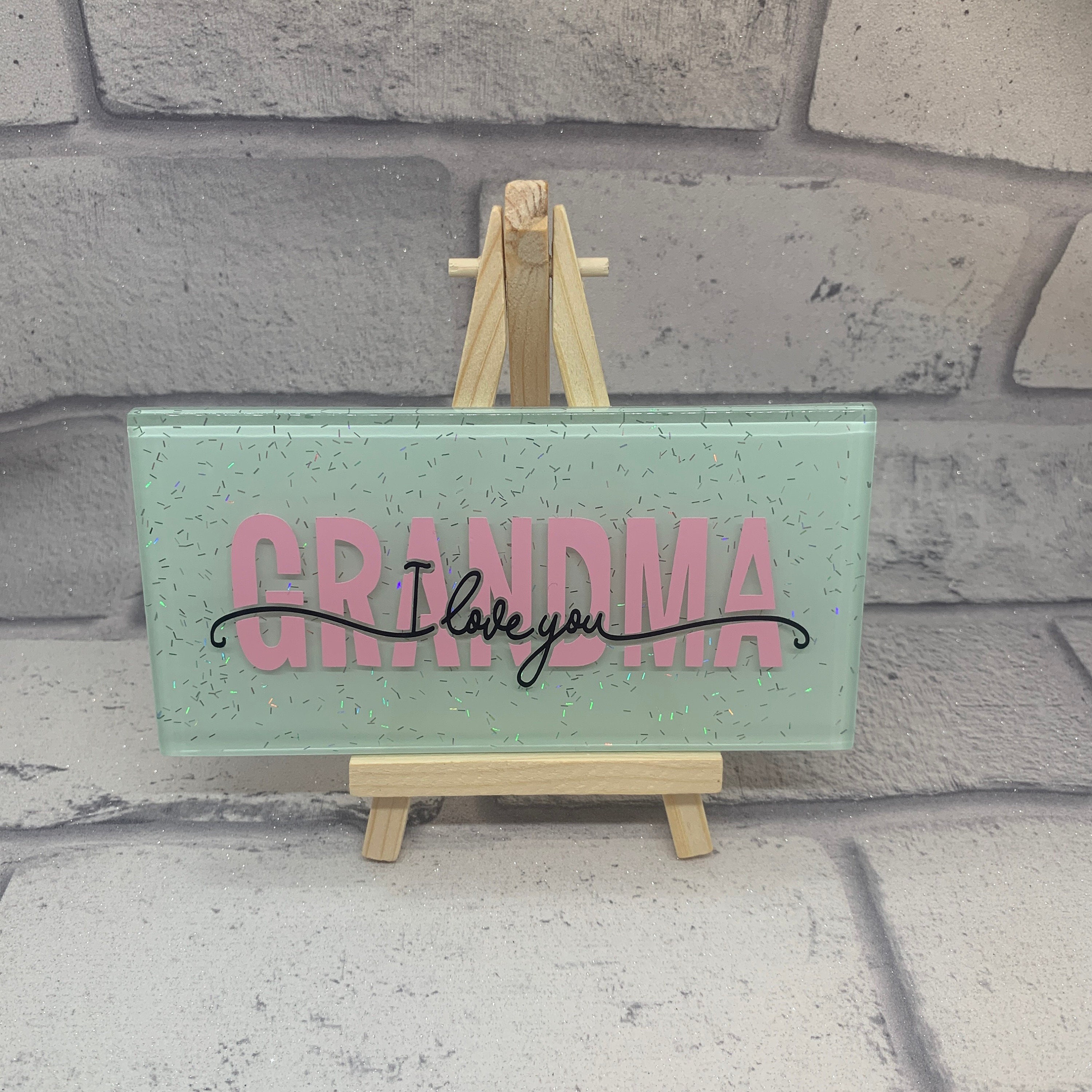 Grandma I Love You Subway Tile From Grandchildren for Mothers Day ...