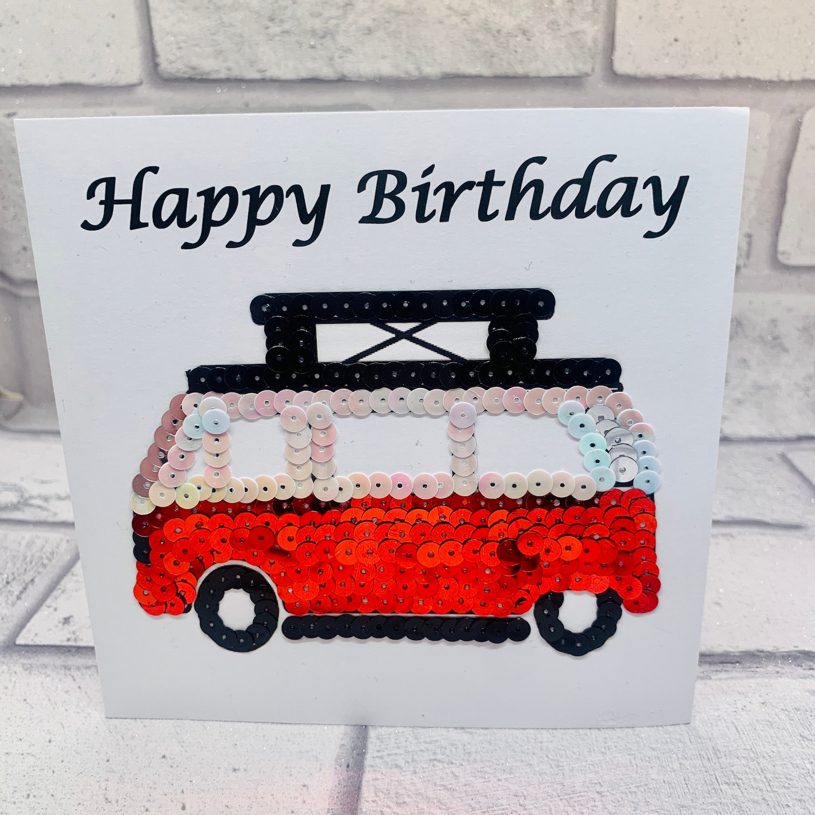 Custom Happy Birthday Camper Van Card for Friend Personalised - Etsy