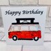 Custom Happy Birthday Camper Van Card for Friend, Personalised Caravan ...