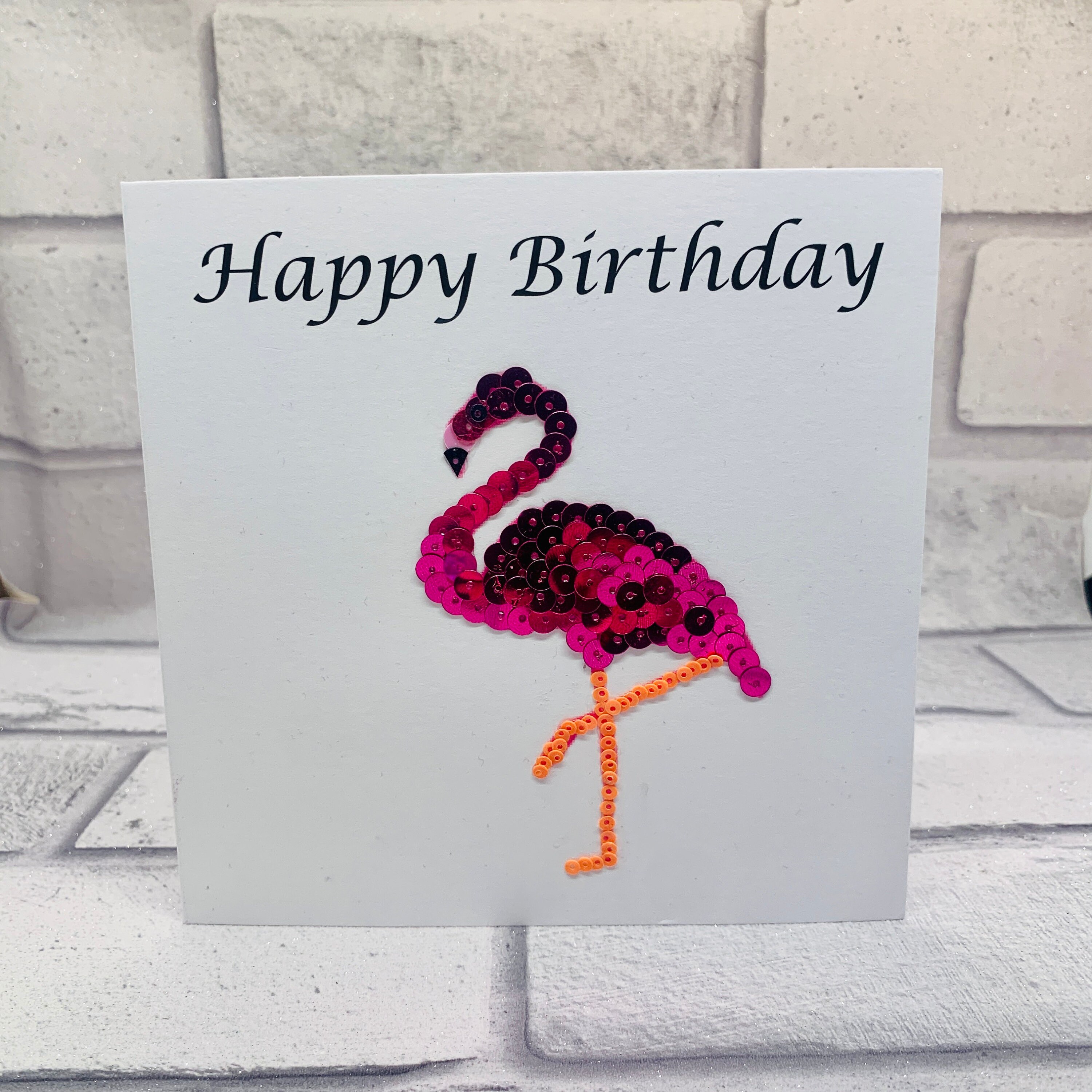 Personalised Flamingo Birthday Card for Children, Cute Card for Girls ...
