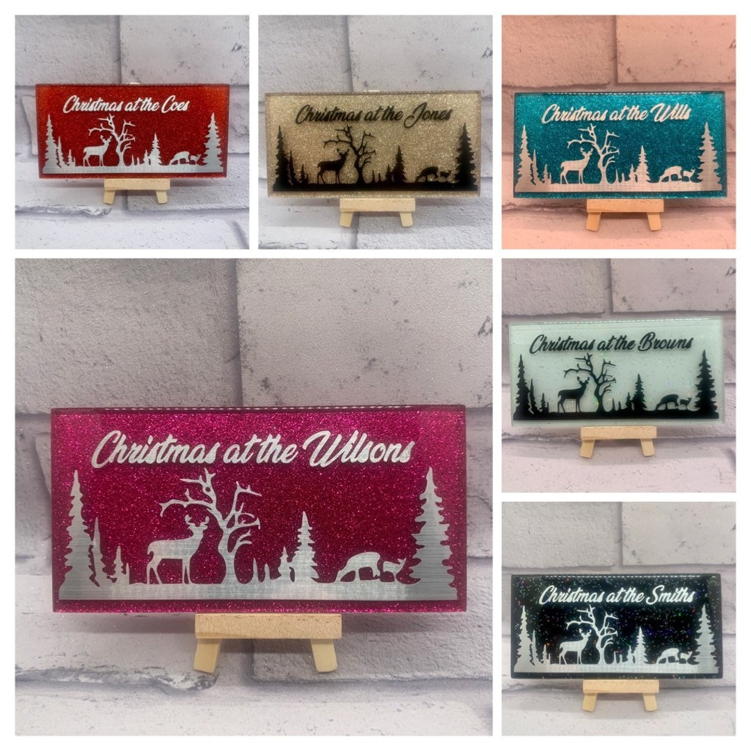 Personalised Christmas Subway Tile, Christmas Plaque, Christmas Gift ...