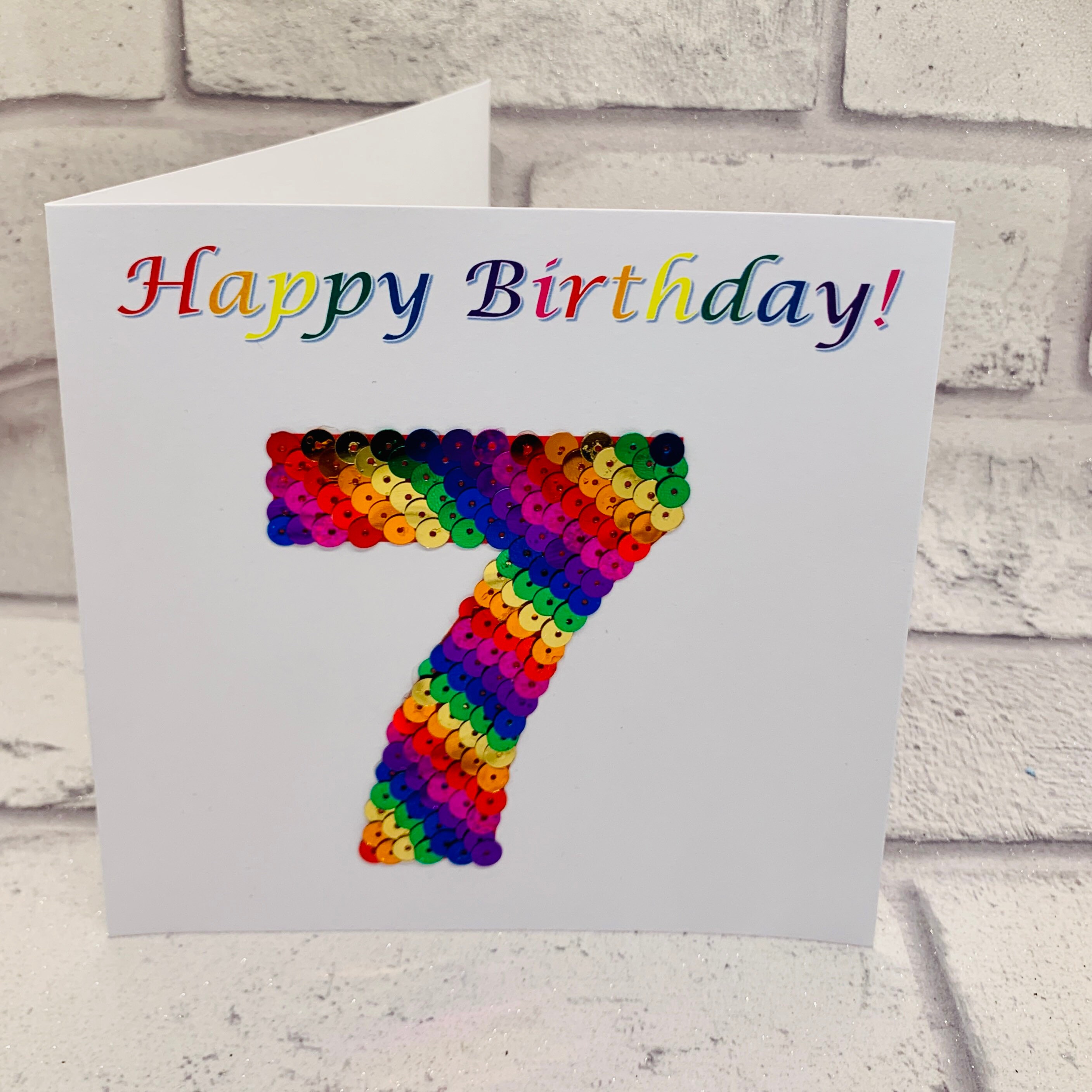 7th Birthday Card for Child Personalised Seventh Birthday - Etsy