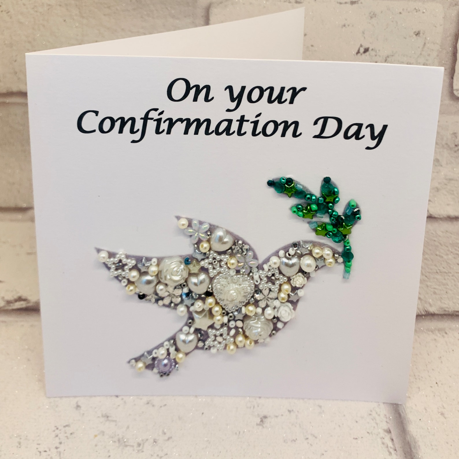 Personalised Girls Confirmation Card, Dove Confirmation Card for God ...