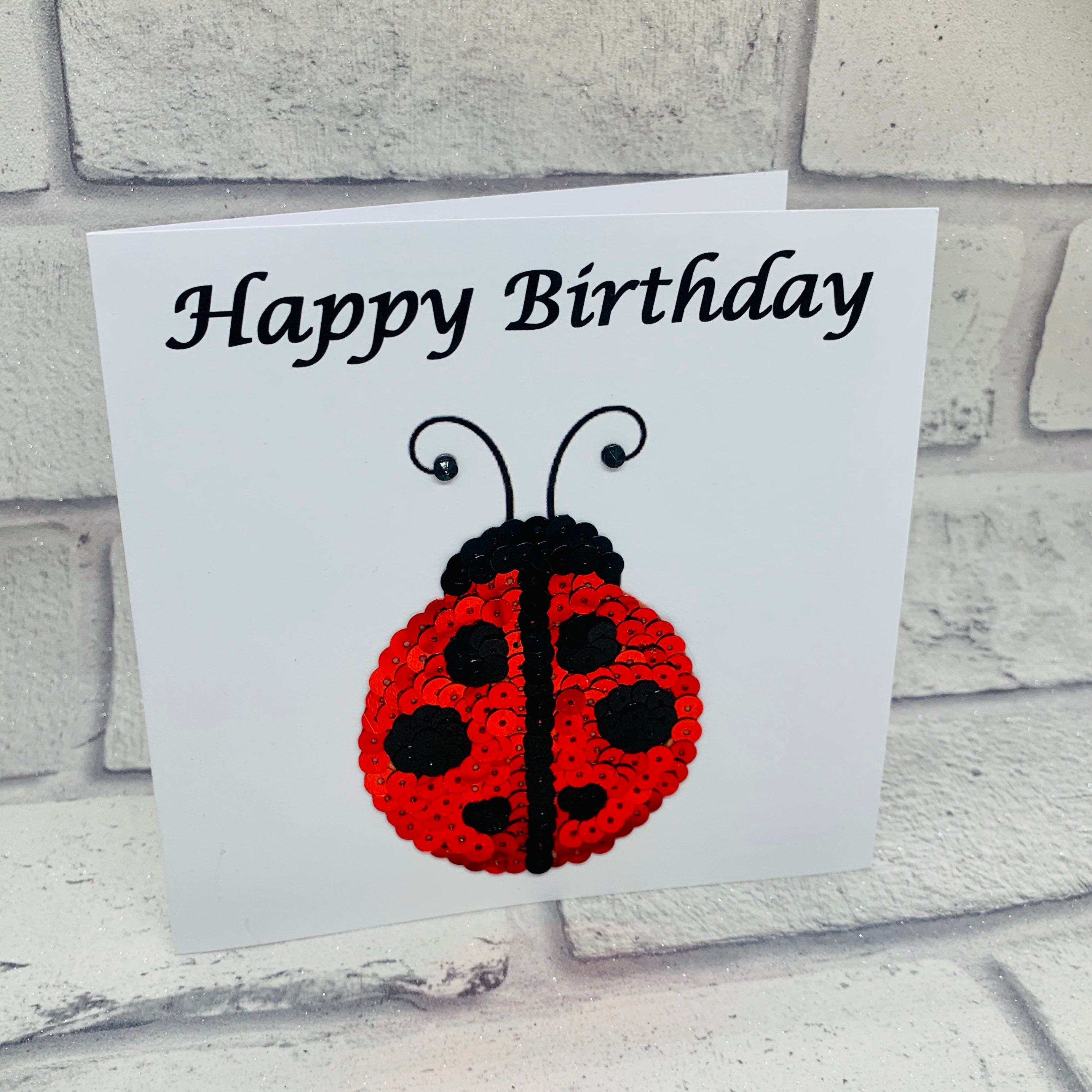 Custom Ladybird Birthday Card for Children, Happy Birthday Ladybug Card ...