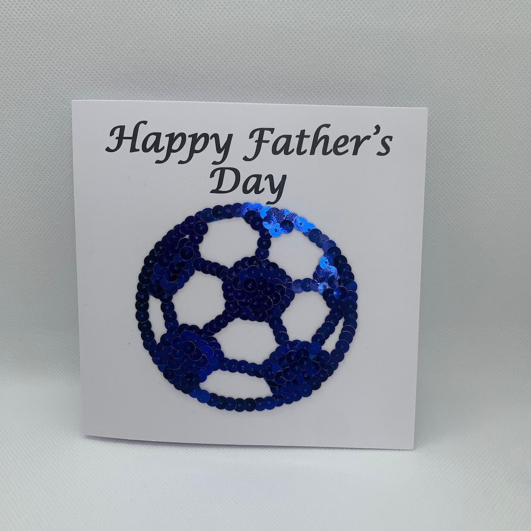 Personalised Father’s Day Card, Football Father’s Day Card, Card for ...