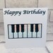 Custom Piano Birthday Card for Kids, Personalised Musical Card ...
