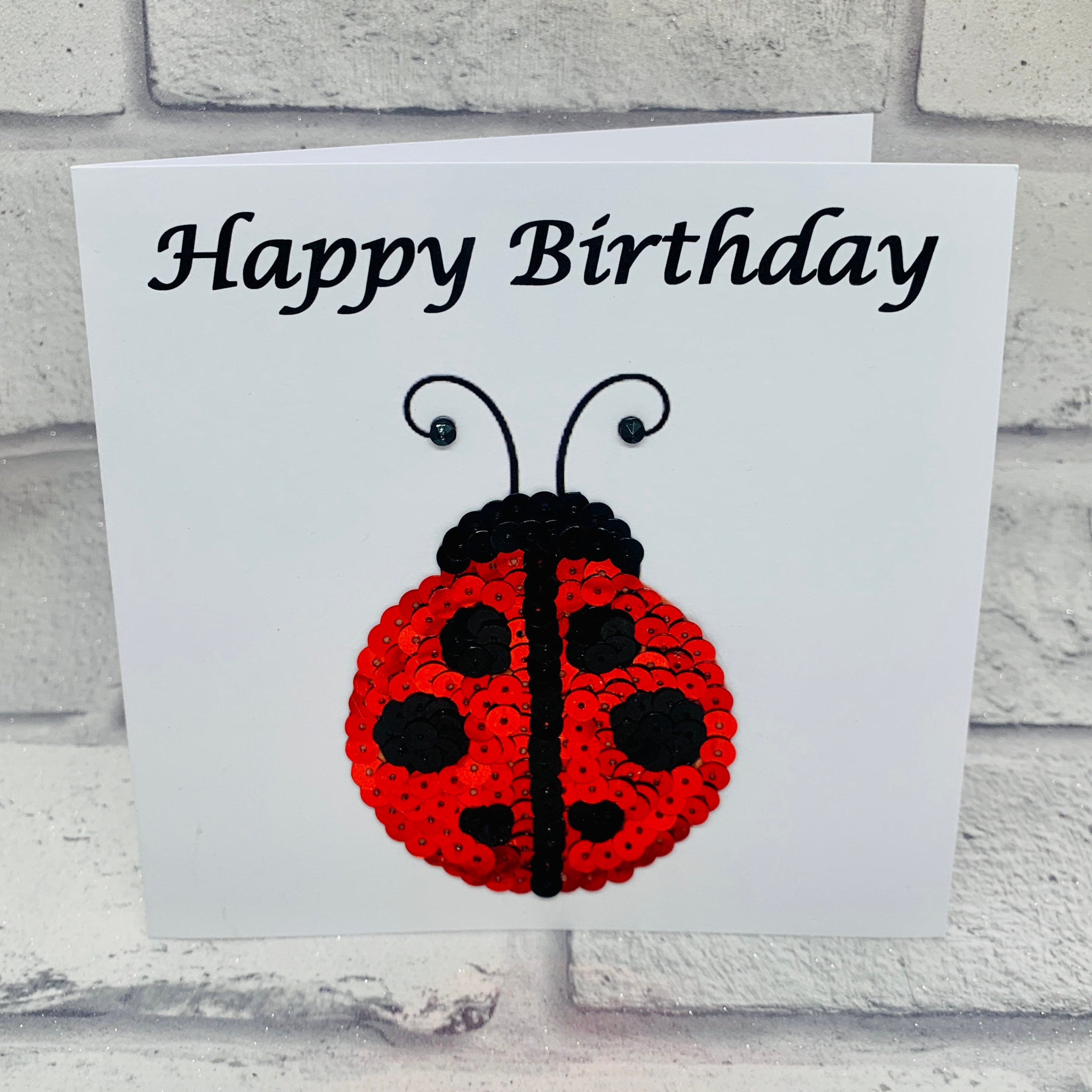 Custom Ladybird Birthday Card for Children, Happy Birthday Ladybug Card ...