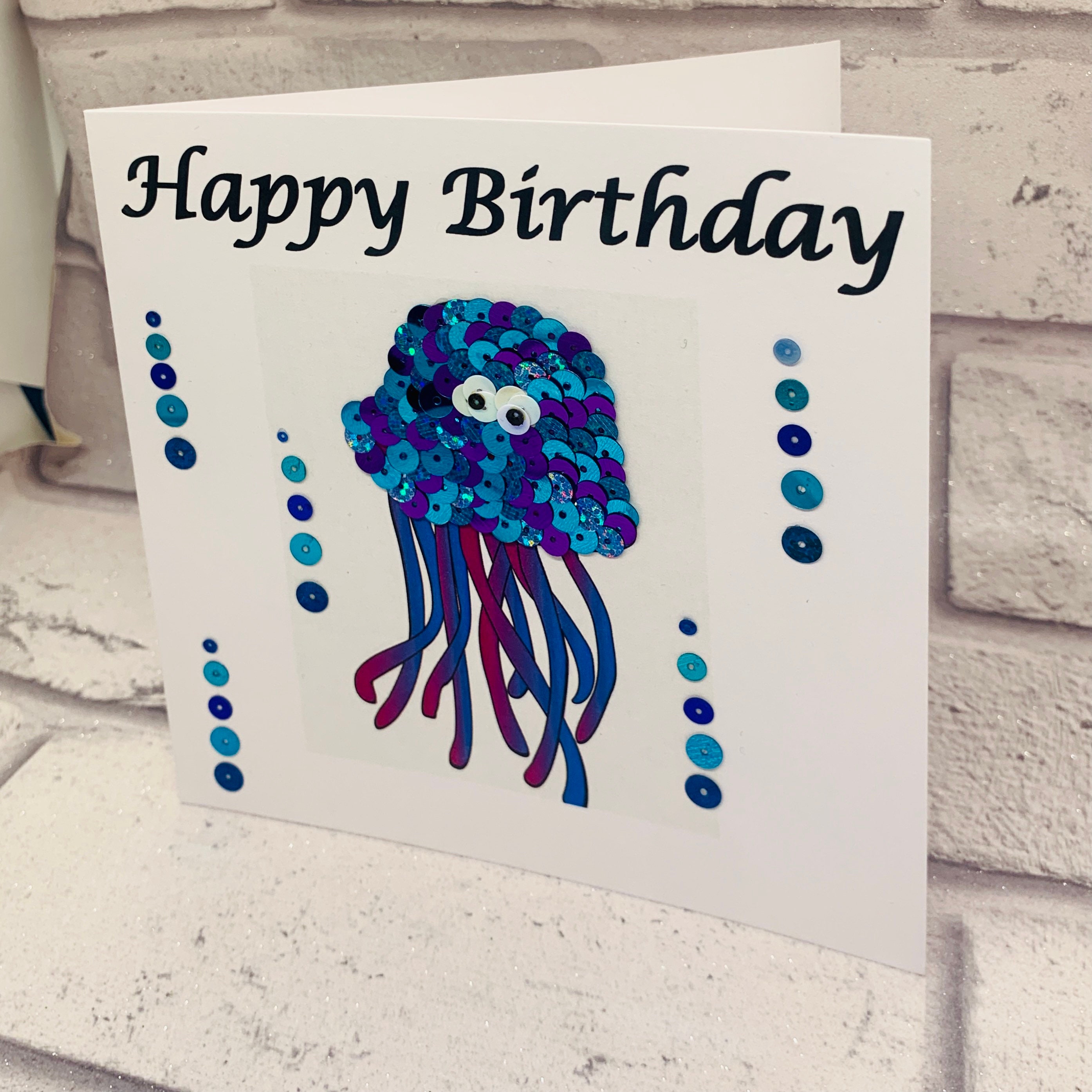 Custom Jellyfish Birthday Card for Kids, Personalised Jellyfish Card ...