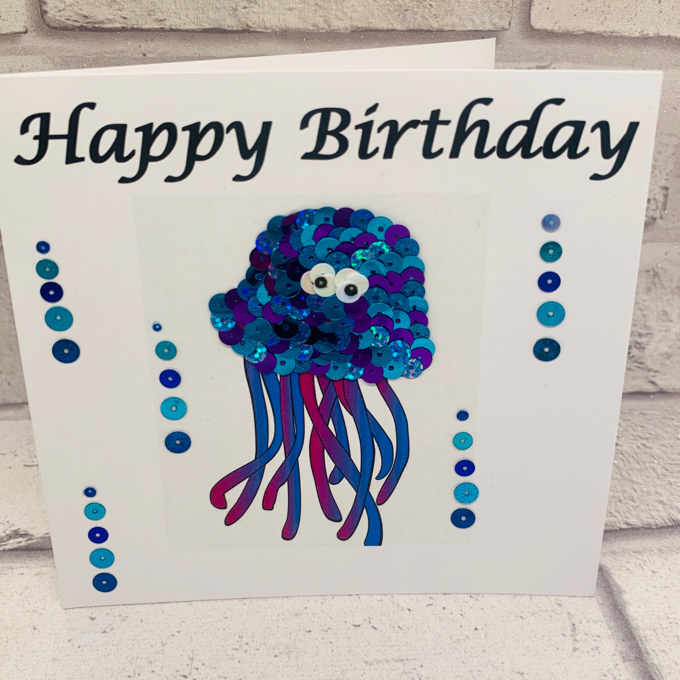 Custom Jellyfish Birthday Card for Kids, Personalised Jellyfish Card ...