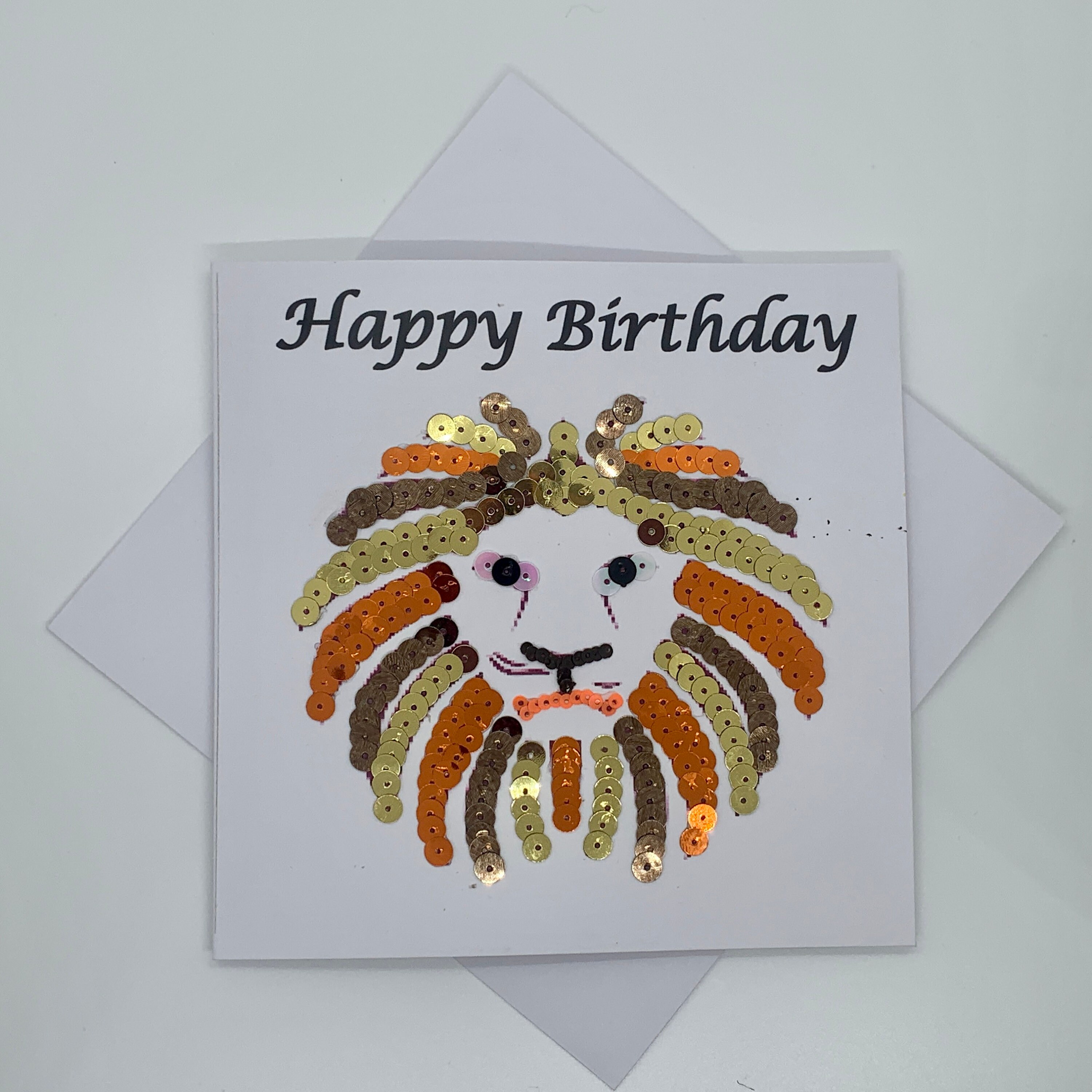 Custom Lion Birthday Card for Children Lion Birthday Card for - Etsy