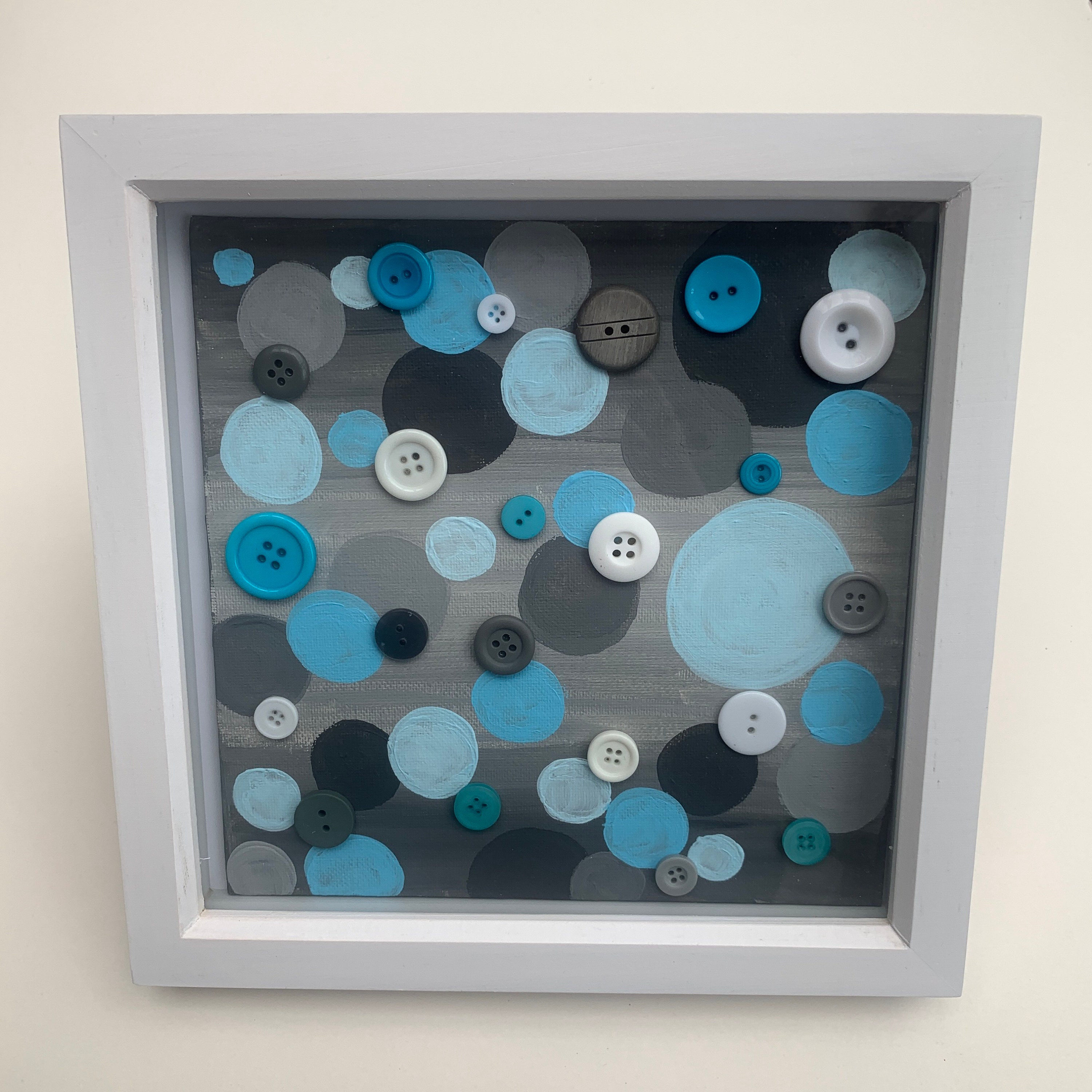 Modern Button Art geometric art abstract art modern art | Etsy