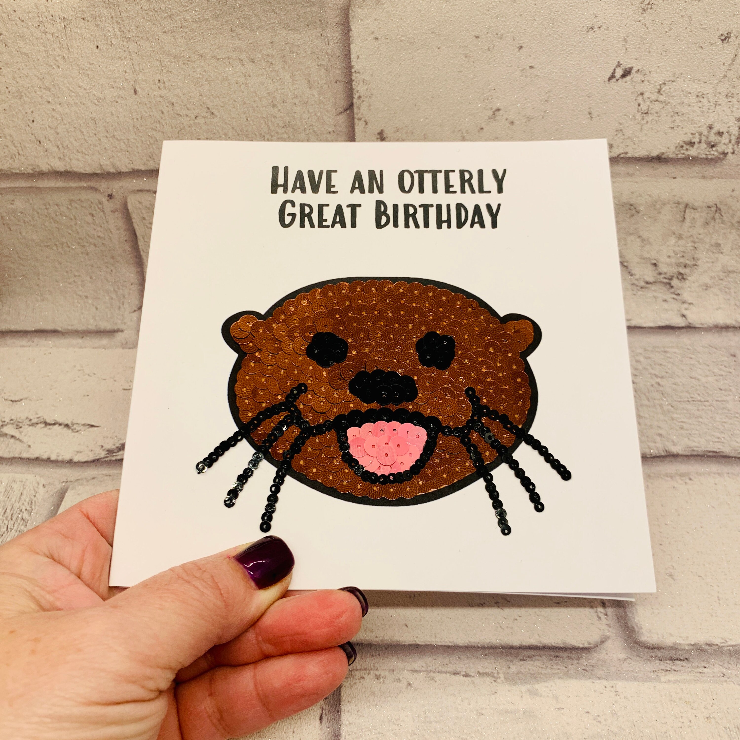 Custom Otter Birthday Card for Her, Have an Otterly Great Birthday Card ...